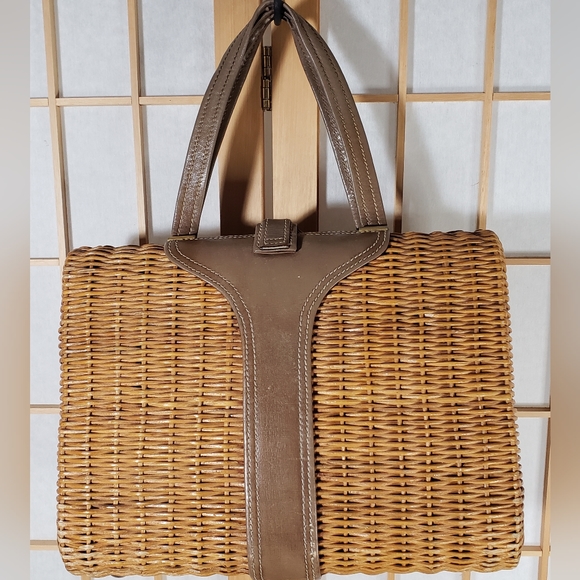 Rodo | Bags | Rare Vintage 96s Rodo Of Italy Basket Weave Wicker And ...